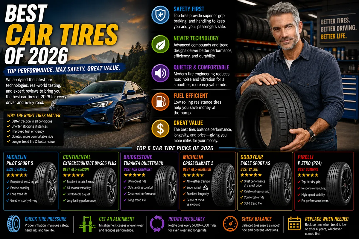 8 Best Car Tires of 2026 That I Actually Tested and Trust - Tire Advise